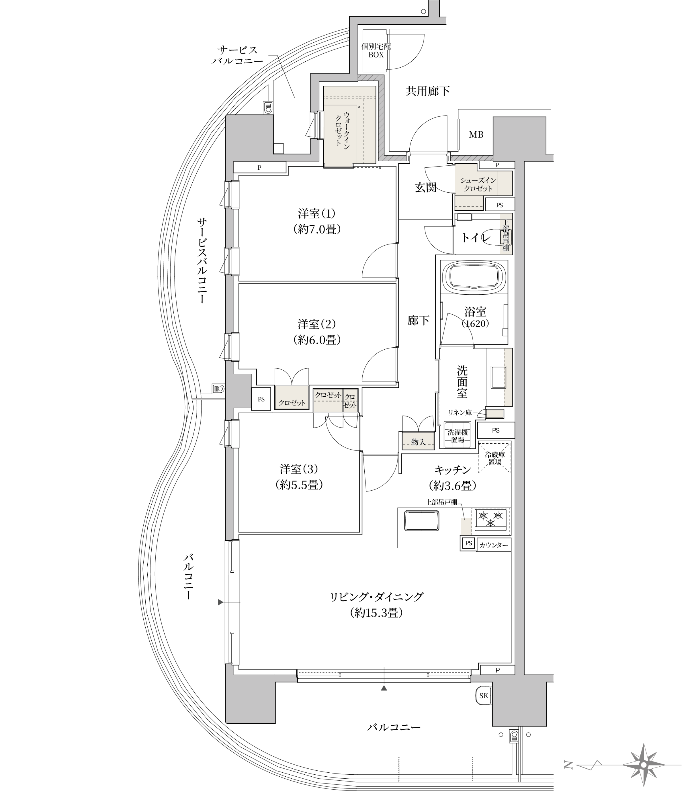 間取り｜ ブランズ星が丘テラス | 名古屋市営地下鉄東山線「星ヶ丘」駅 新築分譲マンション｜東急不動産の住まい[BRANZ（ブランズ）]