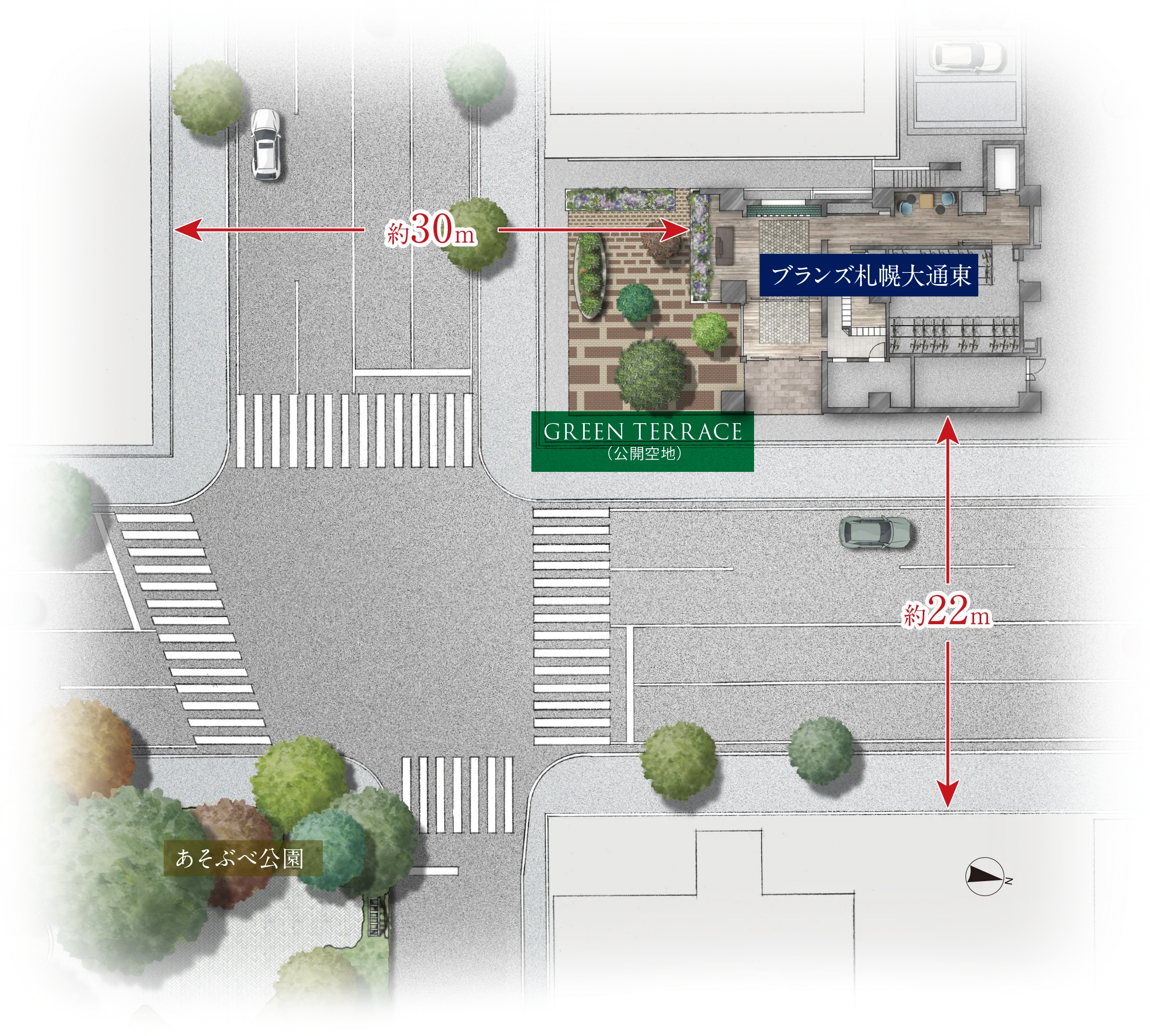 ランドプラン｜≪公式≫ブランズ札幌大通東 | 札幌市中央区 新築分譲マンション｜東急不動産の住まい[BRANZ（ブランズ）]